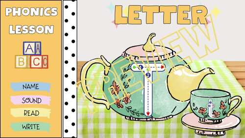 Phonics Letter 'T' 't' - Complete Workshop Model PowerPoint Lesson