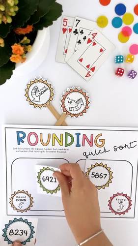 Rounding to the nearest 100 / Rounding to 100 Math Centers | TPT