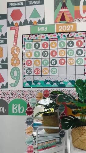 Camping Adventure Classroom Decor Bundle Camping Nature Theme Class Decor