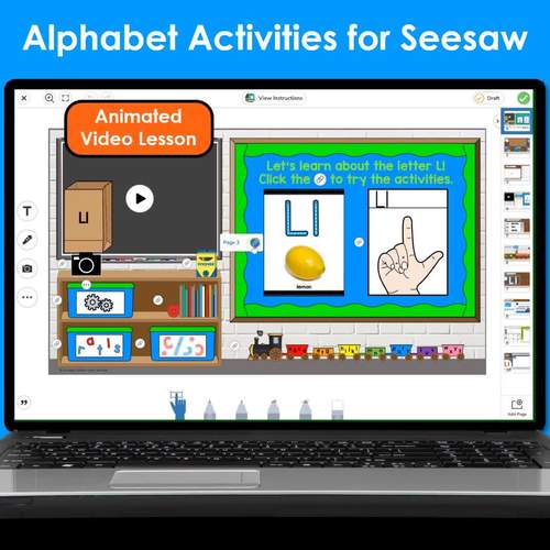 Seesaw Alphabet Activities Bundle (Pre-loaded) - Distance Learning