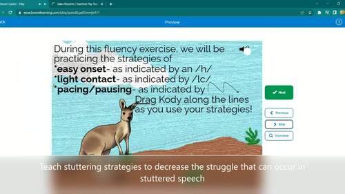 Speech Fluency Strategies in a Story: Aussie Adventure! | TPT