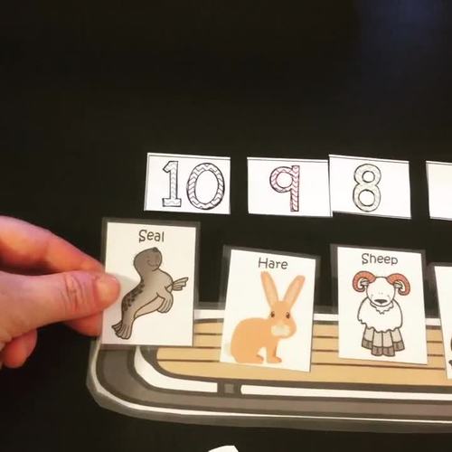 Ten on the Sled Story Pictures and Props! Speech Language, Autism ...