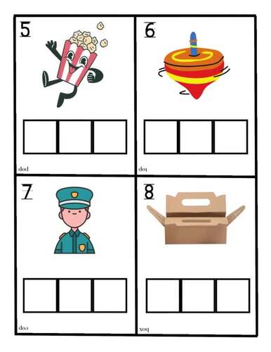 Short O Scoot Game Decode the Room with Sound Boxes Phonics Center
