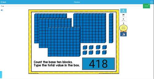 Count & Type Base Ten Blocks Boom Cards by Second Grade Smiles | TPT