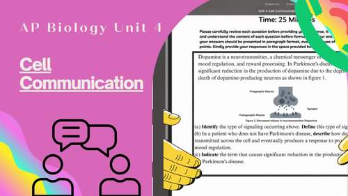 AP Biology Curriculum | Unit 4 Free Response Question FRQ | Cell ...