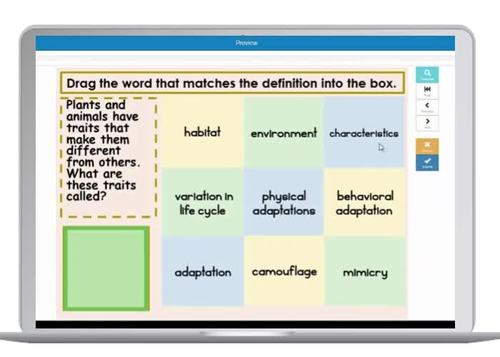 Science Vocabulary: Adaptations and Environments (BOOM CARD) | TpT