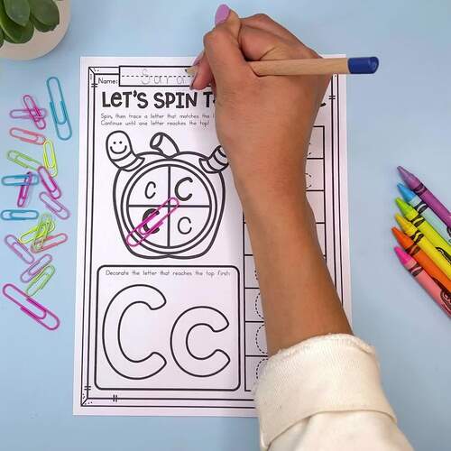 Let's Spin A Letter! Alphabet Printables for your Letter Of The Week ...