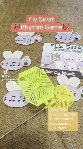 Fly Swat Rhythm Game | 6/8 Compound Meter (ver. 2) (Fall Music Activity)