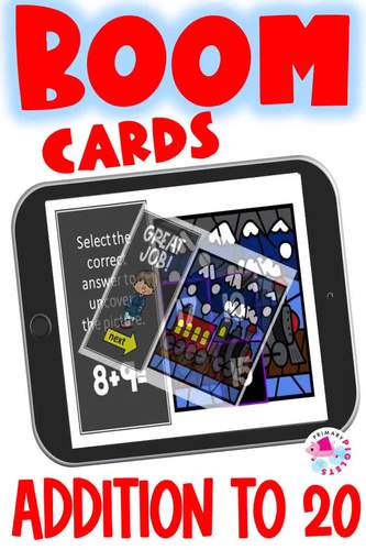 ADDITION TO 20 MATH BOOM CARDS - POLAR EXPRESS DAY CHRISTMAS by Primary ...