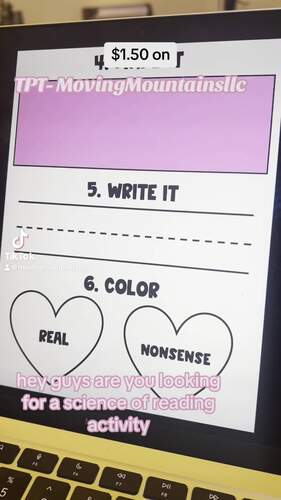 Spin it, Build it, Write it CVC Words File Folder Activity Valentine's Day