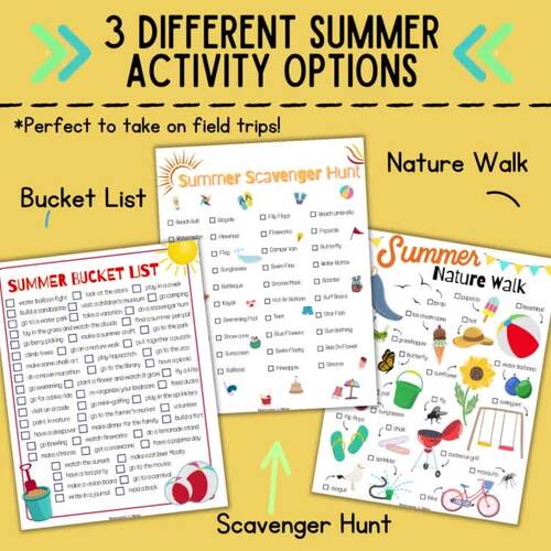 Nature Walk for Kids | Summer Scavenger Hunt for Kids | Printable ...