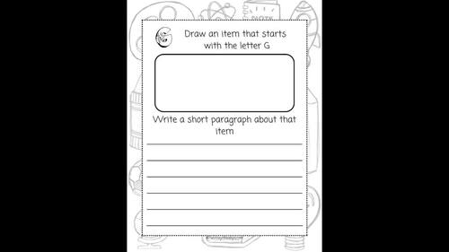 Alphabet Drawing and Writing Workbook - Creative Writing Practice