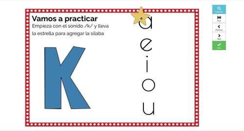 Fonema /k/- Spanish Articulation /k/- Boom Cards by Dos Languages Therapy