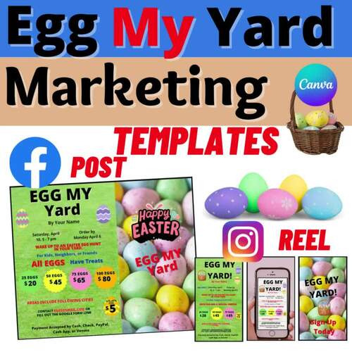 Egg My Yard Resource Easter Marketing Social Media by DadsDesigns
