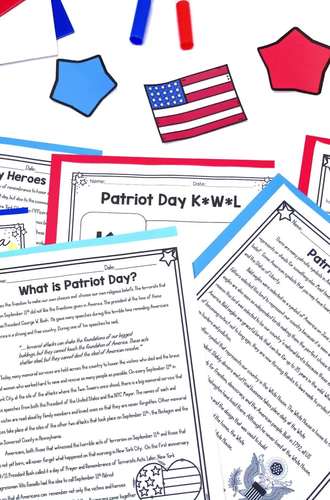 September 11th Patriot Day Activities 9/11 Reading Comprehension ...