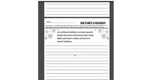 Paragraph Editing Activity (K-1) - Google Slides & Printable | TPT