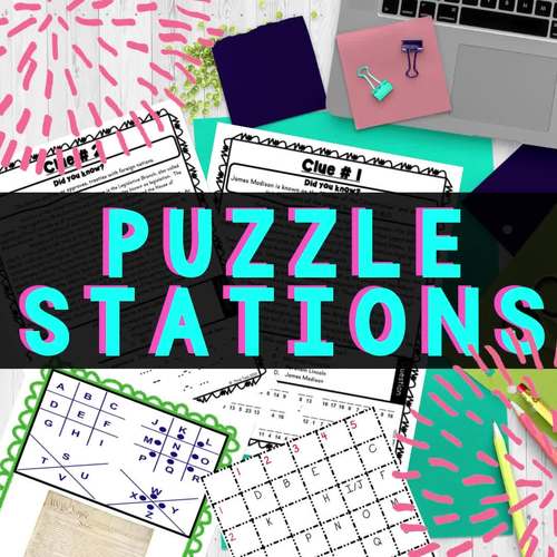 Civil War Reconstruction PUZZLE STATIONS: Civil War, Lincoln, Andrew ...