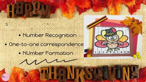 Thanksgiving Counting to 10 Mats and Puzzles for Kindergarten | TpT