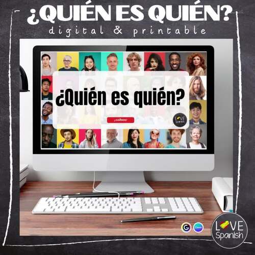 ¿QUIÉN ES QUIÉN? - GUESS WHO? by LOVE SPANISH SYDNEY | TPT