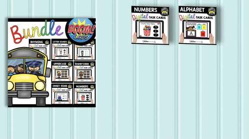 Kindergarten Boom Cards Bundle Digital Task Cards Centers Tablets Games ...