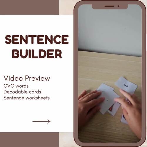 Sentence building cards by Red Desert Teaching and Learning | TPT