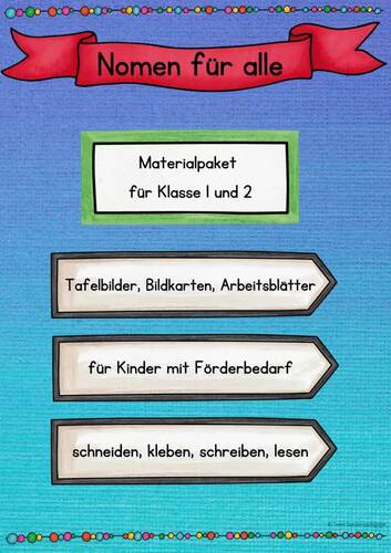 Nouns - Nomen schreibe ich groß! by Team Sonderpädagogik - inclusive minds