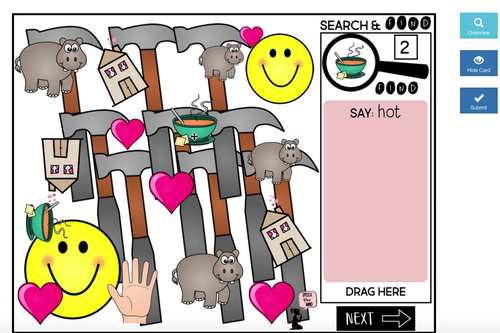 H Sound Articulation Boom™ Cards Search & Find Game by Speech Your Mind