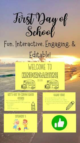 First Day of School PPT-Introductions, Expectations, & Procedures ...