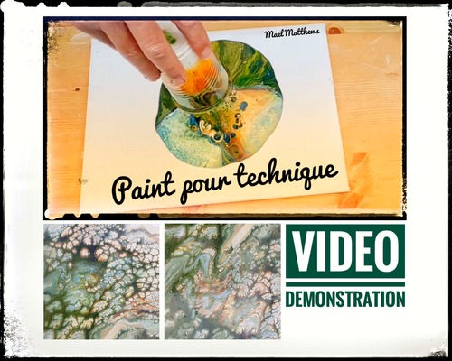 Art Video Lesson. How to do a Paint Pour Painting by Start Art Education