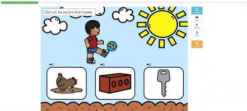 Rhyming Words with Short Vowels Phonological Awareness Practice Boom™ Cards