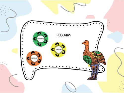 Australian Aboriginal style birthday display set by Aussie Dreaming Land