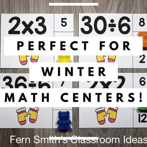 Multiplication and Division Clip Cards Bundle by Fern Smith's Classroom ...