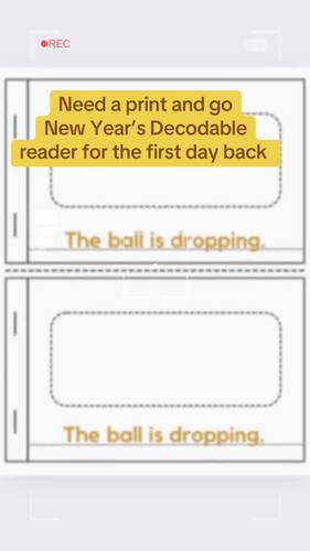 New Year's 2026 Decodable Reader (K-2) by Bridget The Hippie Teacher