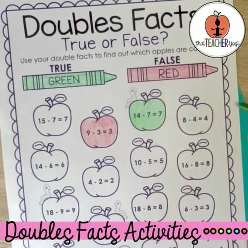Doubles Facts - Computation Strategies by That Teacher Yogi | TPT