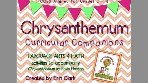 Chrysanthemum Book Companion Math & Literacy Activities | TpT
