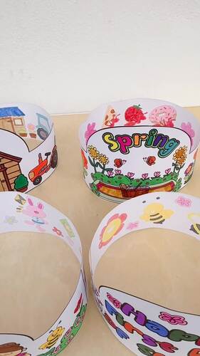 Hello Spring! DIY Hat & Crown Coloring Craft - DIY Coloring Activity ...