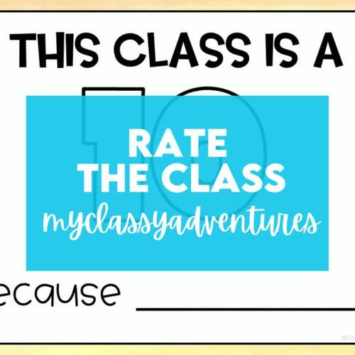 First Day of School Task Cards Rate the Class by MyClassyAdventures