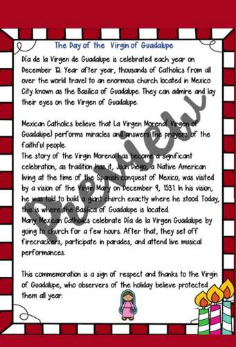 Christmas Stories Mexican Holidays Reading Comprehension Traditions of ...