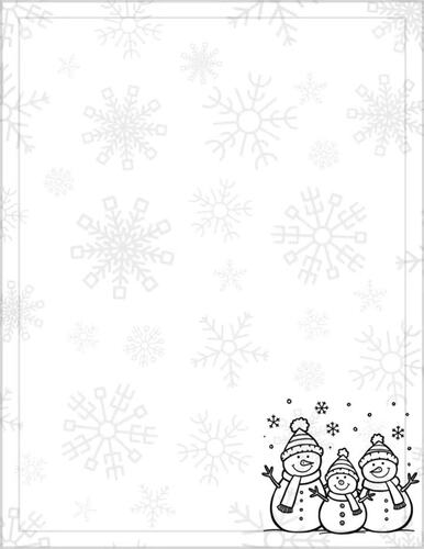 Bilingual Winter Writing Paper with Picture Box | Editable Templates by ...