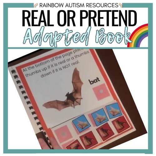 Halloween Real or Pretend Adapted Book Autism Preschool Social Skills ...