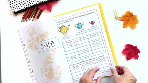 Fall Story and ELA Pack - Reading, Vocabulary, Grammar, Back to School ...