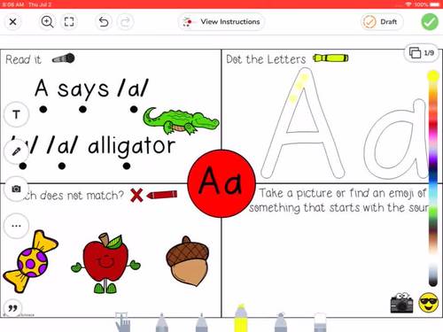 Seesaw Letter Sounds by Created by Chelsea | Teachers Pay Teachers