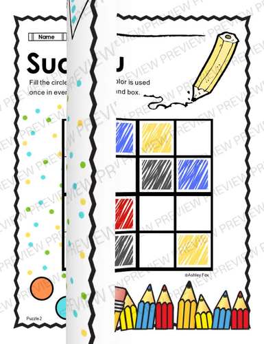 Picture Sudoku Puzzles, Color & Shape Soduko Math, Sodoku, Suduko ...