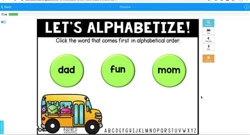 ABC Order Boom Cards | Alphabetizing Task Cards INTRO SET | TPT