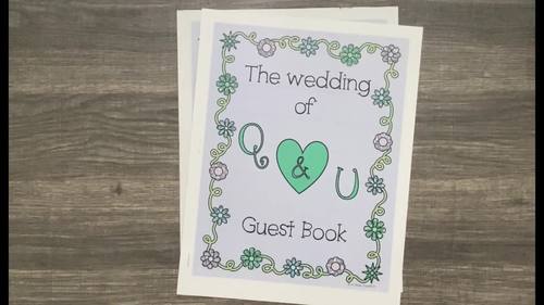 Wedding of Q and U Mini Unit Story Book and phonics skills for qu