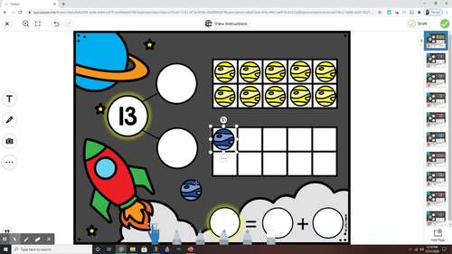Out of this World Teen Numbers for Seesaw by My Little Pandas | TPT
