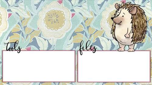 Hedgehog Theme Decor {Digital Add-On} by Teacher's Clubhouse | TPT