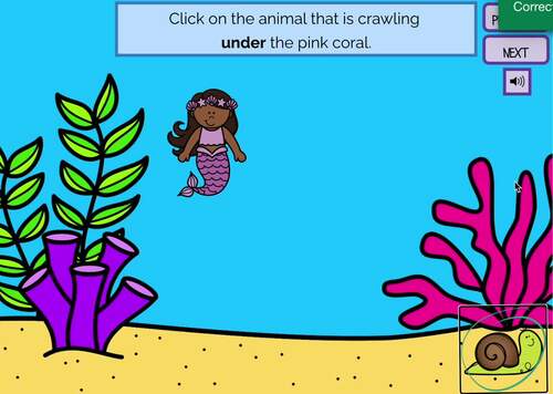 Ocean Spatial Concepts: Over, Under, Near, Far, On, Off, In Out | TPT