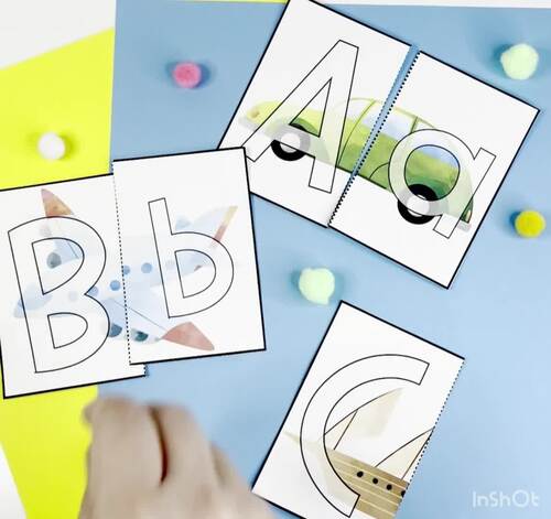 Transportation Letter Puzzles- Preschool, Kindergarten, Task Cards ...