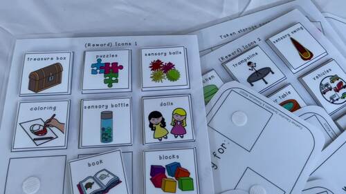 Back to School Token Board Visuals Printable | TPT